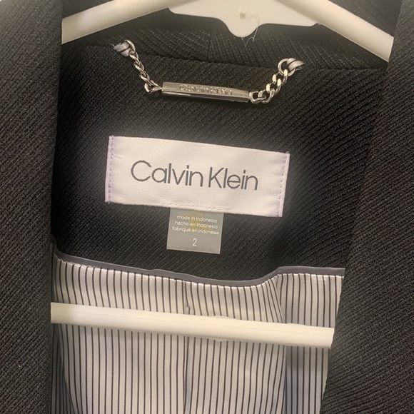 Calvin Klein | Jackets & Coats | Calvin Klein Contrast Lining Long ...